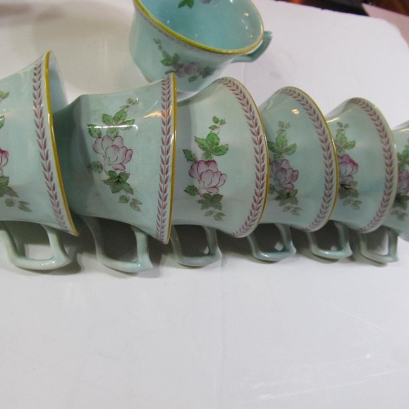 Adams | Dining | Adams England Calyx Ware Teacups 248 Calyx Rose ...